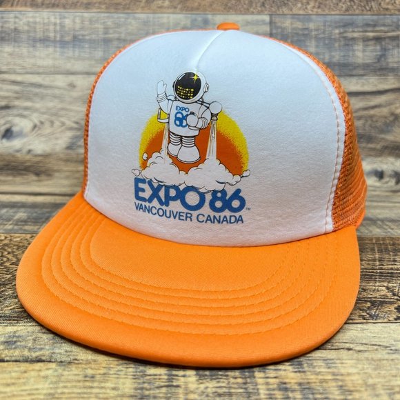 Unbranded | Accessories | Vintage Expo 86 Vancouver Canada Mens Trucker ...